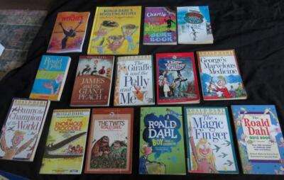 15 ROALD DAHL CHILDREN Chapter BOOK LOT Witches BFG Charlie James Pelly ...