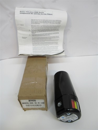 Parker 8003N-1A0-DX-L2440, Compressed Air & Gas In Line Filter, 250 PSI ...