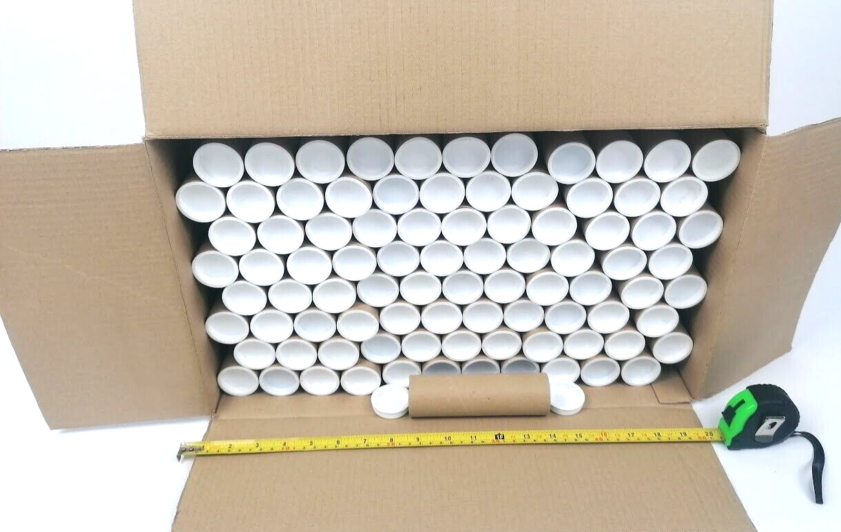 Approx 88x Brown Packing Tubes 140x37cm - High Quality Cardboard ...