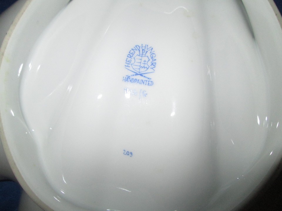 Herend Red Dynasty Godollo Beautiful Shell Dish | eBay UK