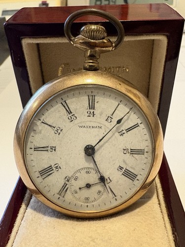 American Waltham Fortune GOLD FILLED 17 JEWEL POCKET WATCH 16259501 on ...