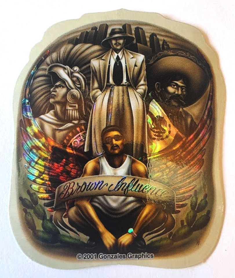 RARE NEW GONZALES GRAPHICS ART 2001 HOMIES HOLOGRAPHIC FOIL STICKER 2.5 ...