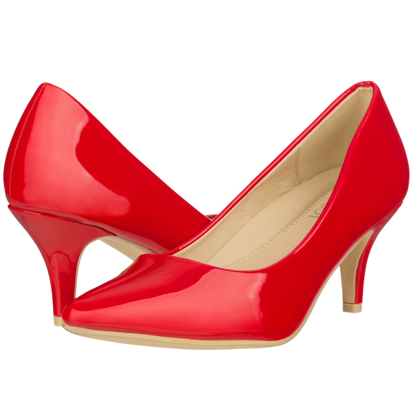 [NEW] ILLUDE Women's Classic Pointed Toe Pump Comfortable Low Stiletto ...