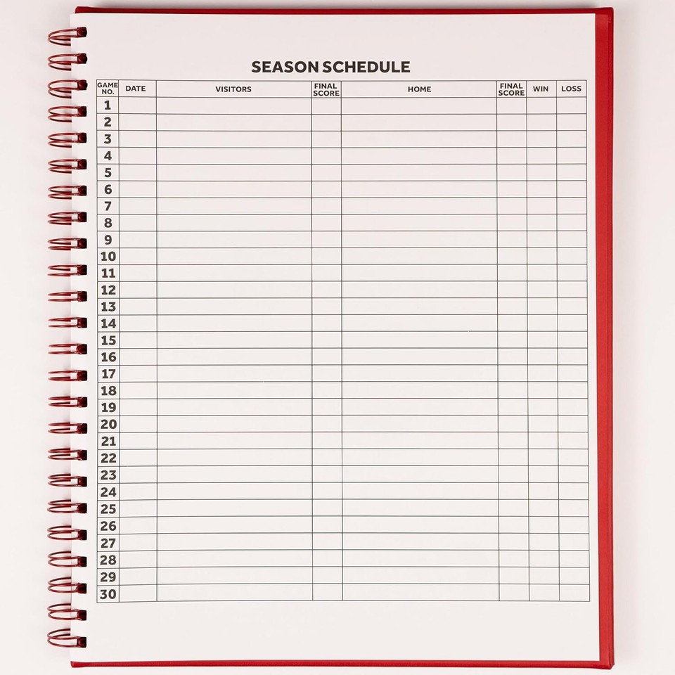 Elite Scorebooks Premium Baseball/Softball Scorebook - 60 Games | eBay