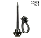 100 PCS Car Line Cable Ties Zip Tie Push Rivet Clip Wiring Loom Harness ...