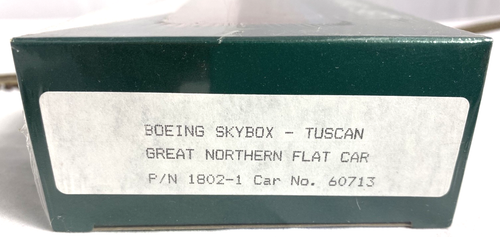 LBF Boeing Skybox Ho scale - Tuscan Great Northern Flat Car Kit #60713 ...