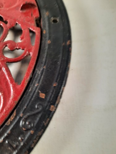 Antique IDEAL STOVER MFG Round 15 3/4" Cast Iron Heat Grate Register ...