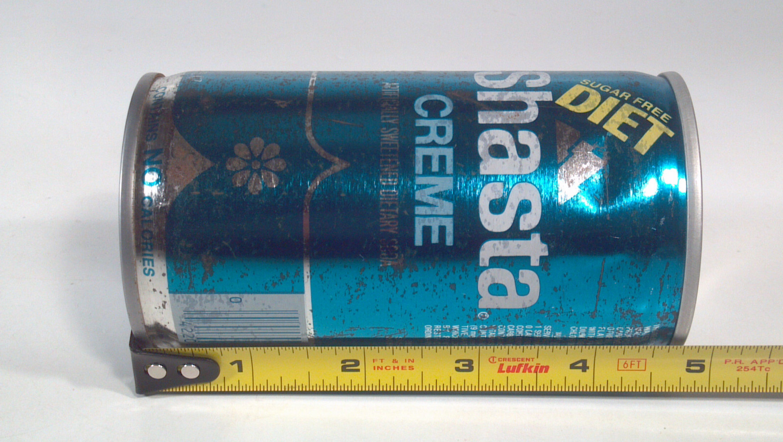 Vintage Shasta Sugar Free Diet Creme Soda Pop Can Crimped Steel Hayward ...
