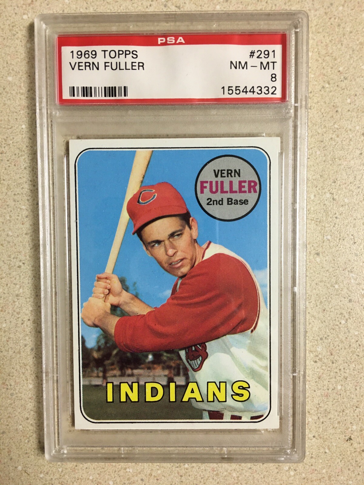 1969 Topps #291 Vern Fuller PSA 8 NM-MT INDIANS | eBay