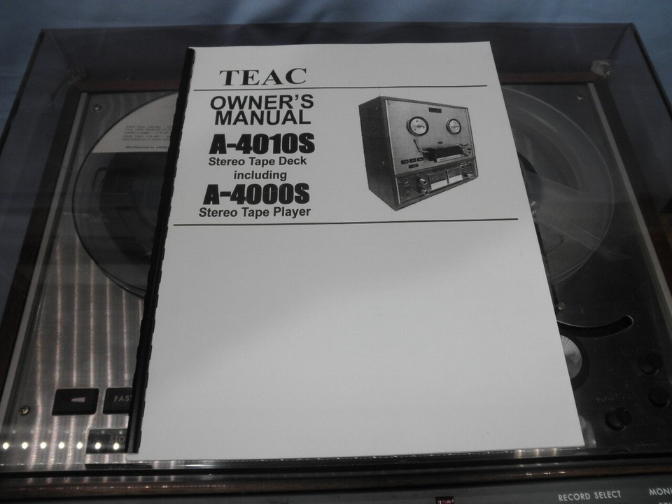 1967 TEAC A-4010S 4 Track Stereo Auto Reverse Tape Deck & Clear Cover ...