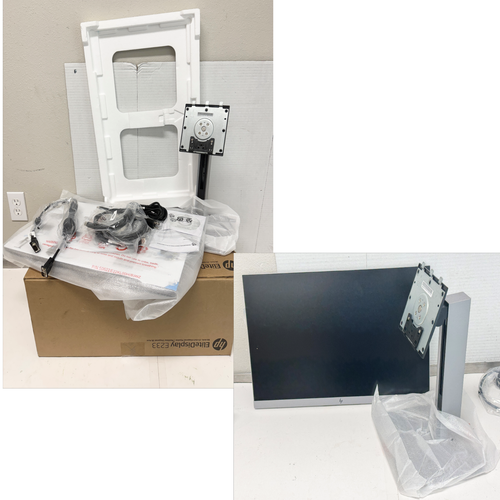 ⚓New/Open Box HP E233 23" HDMI Monitor | +Stand +All Cords + Software ...