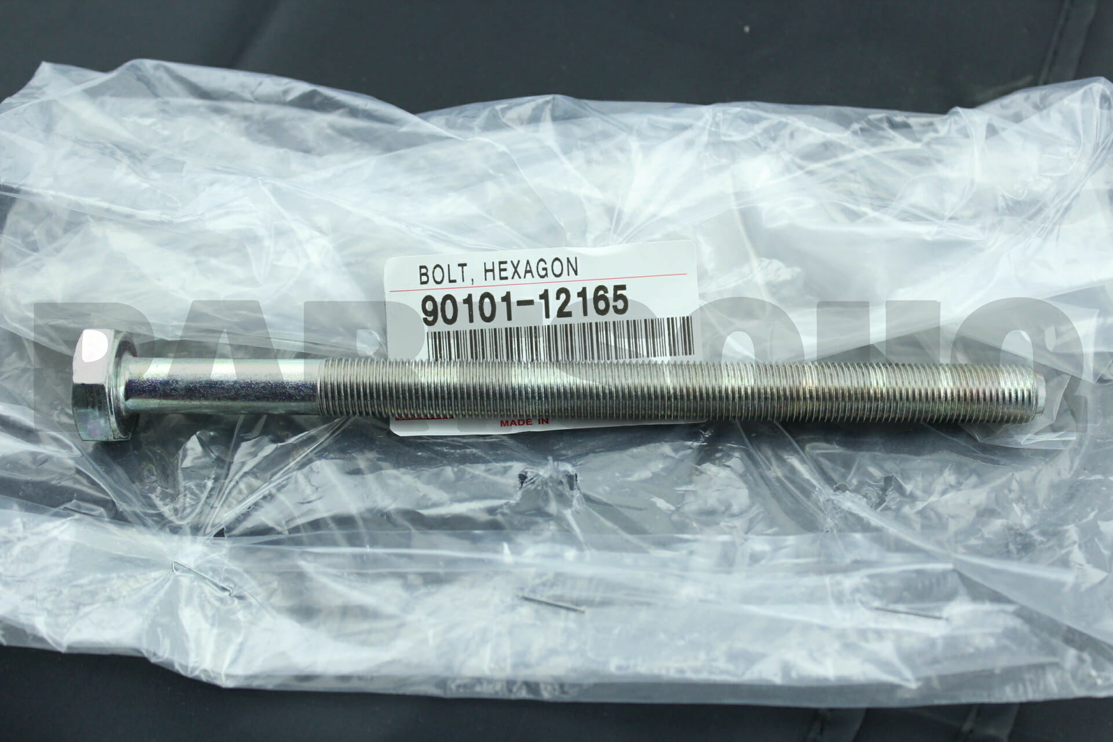 9010112165 Genuine Toyota BOLT, HEXAGON(FOR ANCHOR ARM ADJUSTING) 90101 ...