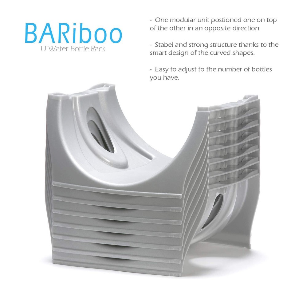 Stackable Water Bottle Storage Rack Water Jugs 5 Gallon Organizer. Jug ...