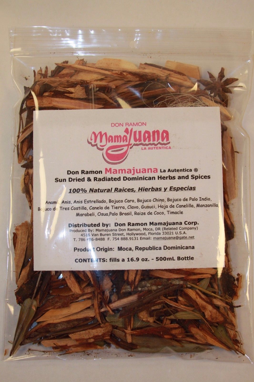 MAMAJUANA 500 SIZE DRY BAGS - 6 BAGS - DIABETIC RECIPE INCLUDED - by ...