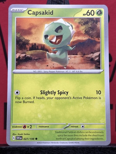Capsakid 027/198 Pokemon Card TCG Scarlet & Violet 2023 Common NM | eBay