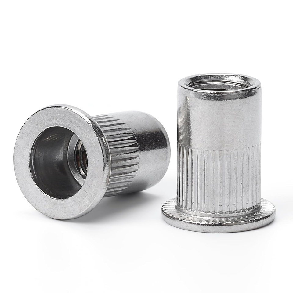 30Pcs M10 Rivet Nuts, 304 Stainless Steel Flat Head Rivnut Threaded ...