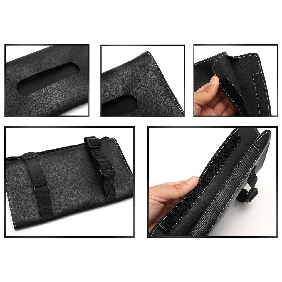 Car Tissue Box Towel Sets Car Sun Visor PU Leather Tissue Box Holder ...