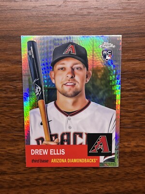 2022 Topps Chrome Platinum Drew Ellis PRISM ROOKIE SP #432 Arizona ...