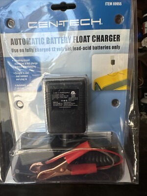 Cen-Tech 12V Automatic Battery Float Charger Tender Trickle Charger ...