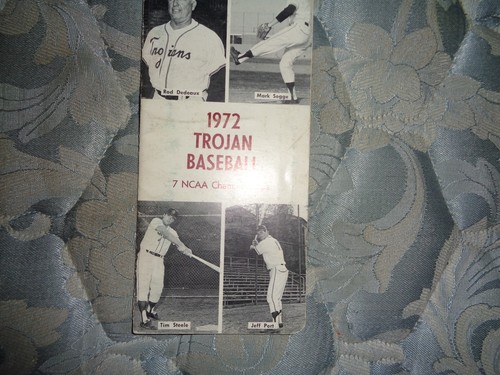 1972 USC TROJANS BASEBALL MEDIA GUIDE Yearbook COLLEGE WS CHAMPS ...