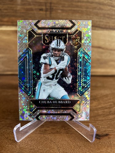 2021 Panini Select Chuba Hubbard Club Level Disco Prizm Carolina ...