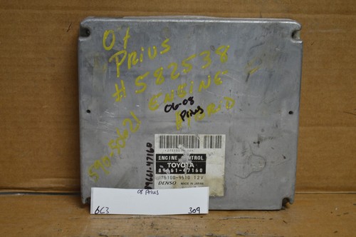 2006-2008 Toyota Prius Engine Control Unit ECU 8966147160 Module 309 ...