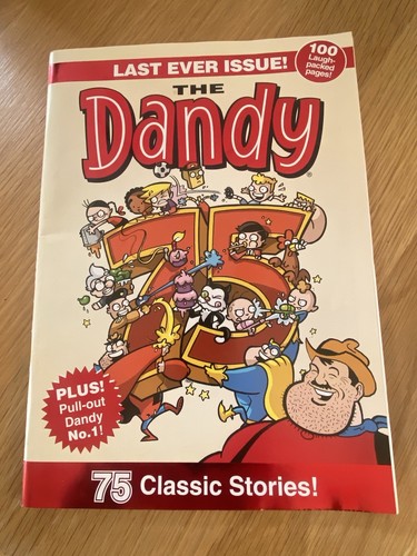 The Dandy Comic Last Ever Issue RED FOIL Edition - Fantastic Condition ...