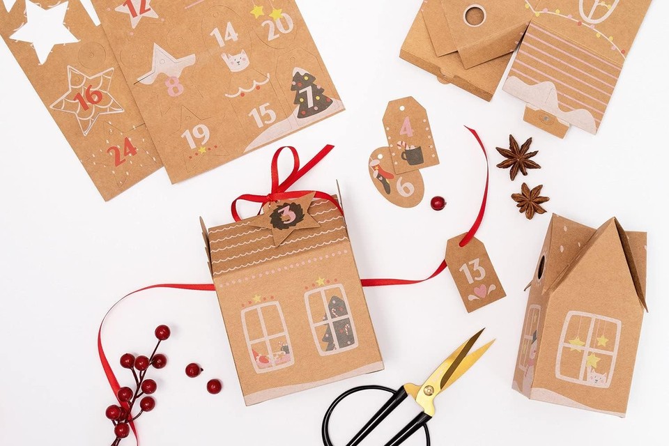 folia 9385 - Hygge Village Advent Calendar Set, DIY Craft Set with Gift ...