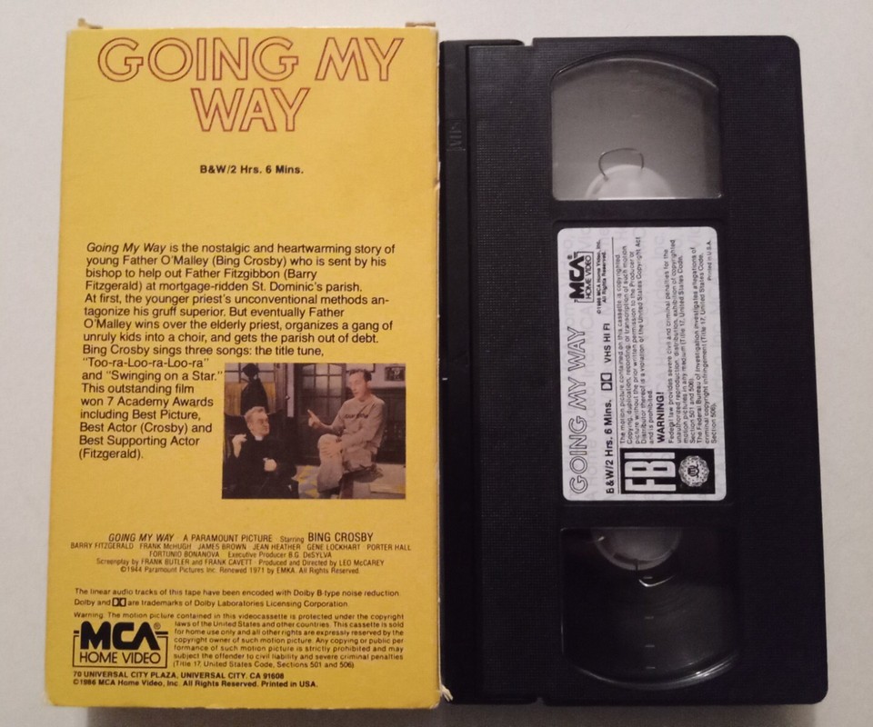 Going My Way (VHS, 1986)Used | eBay