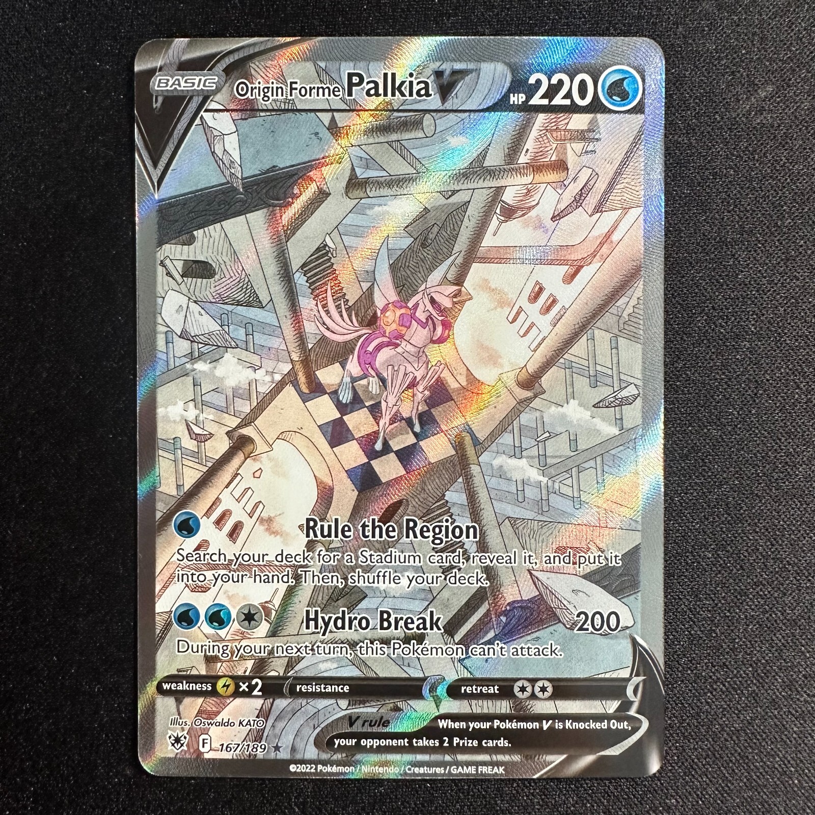 Origin Forme Palkia V 2022 Sword & Shield: Astral Radiance #167/189 ...