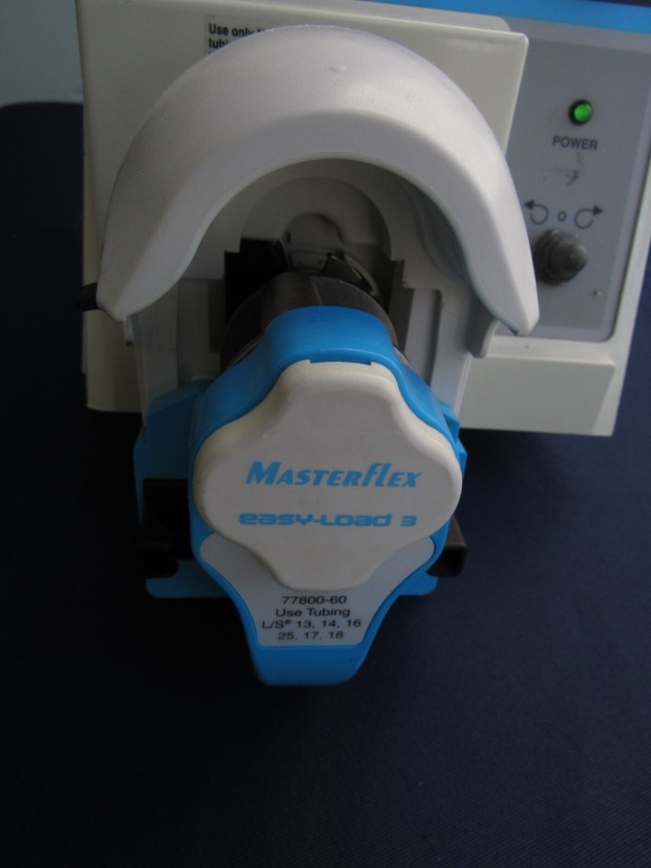 Cole-Parmer MasterFlex Console Drive 77521-40, W/ 77800-60 EASY-LOAD 3 ...