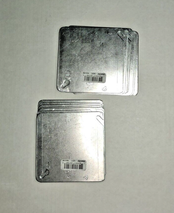 Steel City Square Metal Electrical Box Cover Galvanized 4" 52C1 x 14 ...