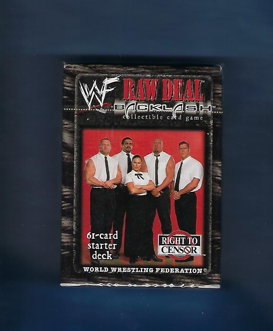 WWF RAW DEAL BACKLASH STARTER DECK RIGHT TO CENSOR 2001 NEW FACTORY SEALED DECK | eBay
