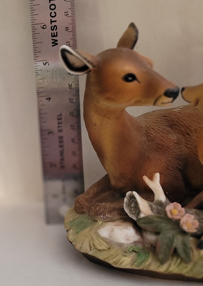 Homco Masterpiece Porcelain “Sweet Deer, Fawn With Mother” Vtg 1979 (6B ...
