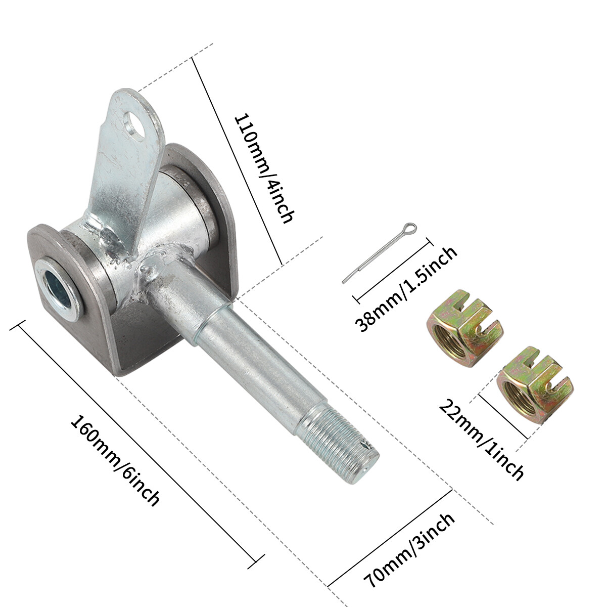 17mm Bore 3 Stud Go Kart Wheel Hubs Steering Spindle For Drift Trike ...