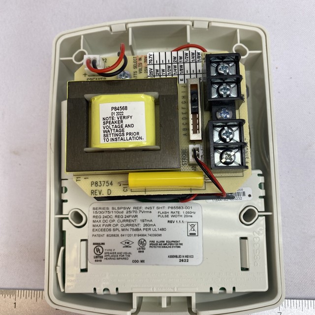 Siemens Wall-mounted Fire Speaker Strobe Slspsww-f S54329-f43-a1 for ...