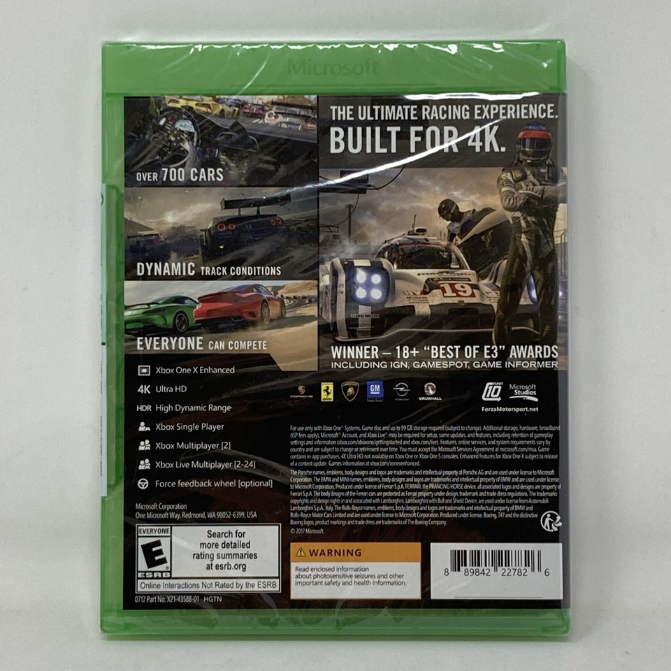 Forza Motorsport 7 Microsoft Xbox One Console Exclusive Sealed Loose ...