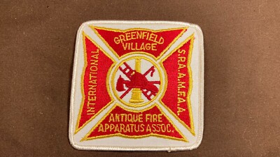 Greenfield Village Antique Michigan MI Fire Department Patch ...