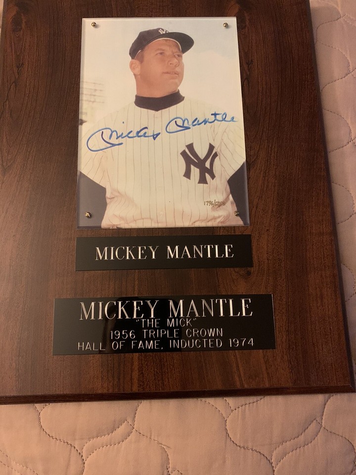 Mickey Mantle Signed, Limited Edition, Serial Numbered , photograph ...