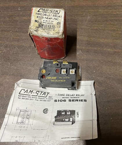 Cam Stat S106 Series Time Delay Relay | eBay