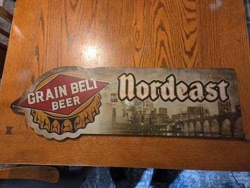 Grain Belt Beer Nordeast 12"x36" Vivid LED Lit Sign Light Lamp With ...