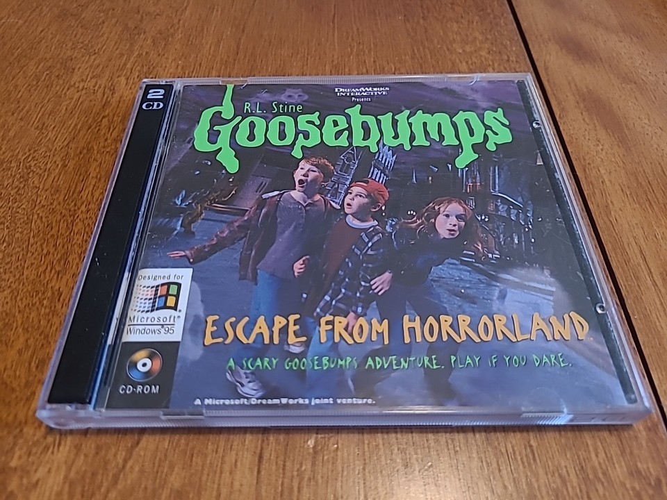 Goosebumps: Escape from Horrorland (PC CD-ROM, 1996) EX+ Shape, Windows ...
