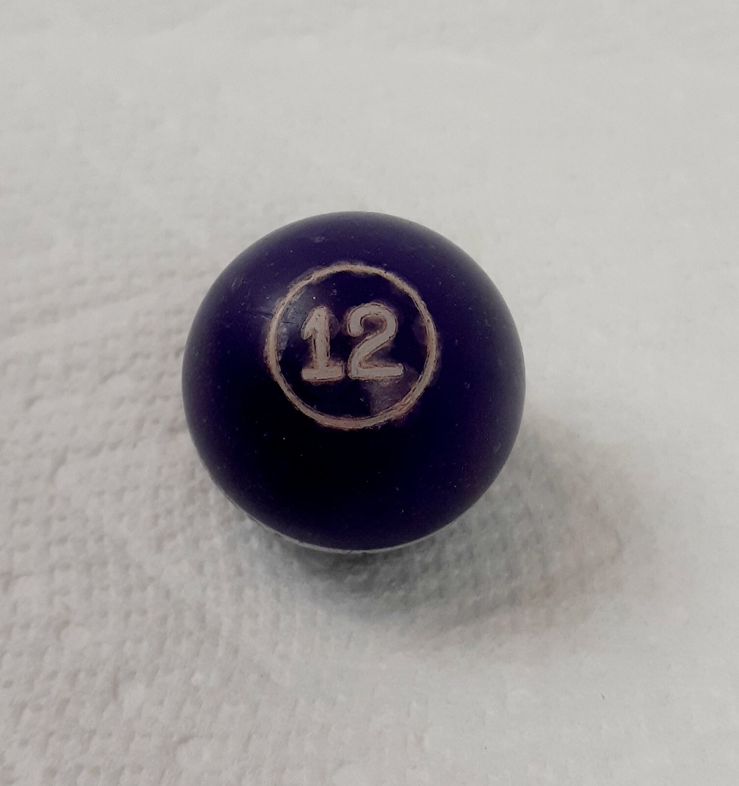 1972 Pivot Pool Tabletop Game Replacement Part Purple Stripe #12 Ball ...