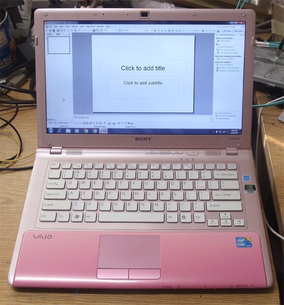 Sony pink VPCCW 21FX intel i3 2.1G 8gb ram 500 gb hard drive DVD/rw MS ...