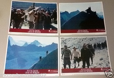 (Set of 4) Five Days One Summer (SEAN CONNERY) 11X14" Org. Movie LOBBY ...
