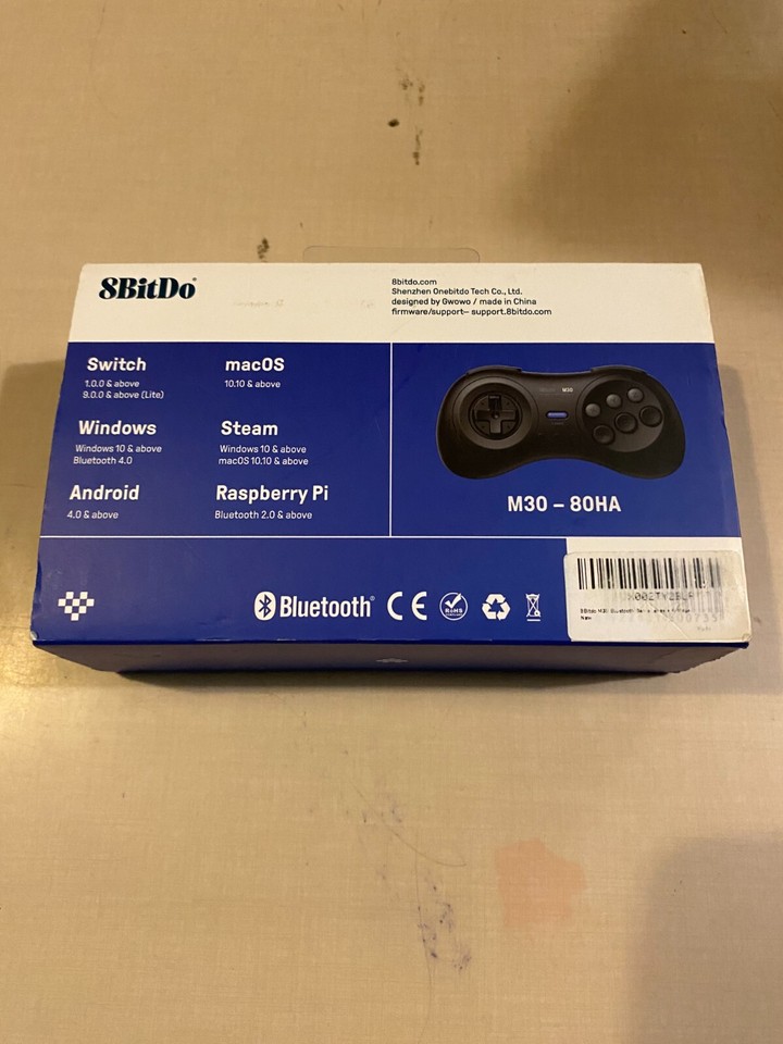 8BitDo M30 Bluetooth Wireless Gamepad w/ Charge Cable Switch/Windows ...