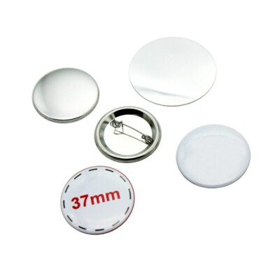 ChiButtons 37mm Metal Pin Badge Round [Metric System] (500 Sets) | eBay