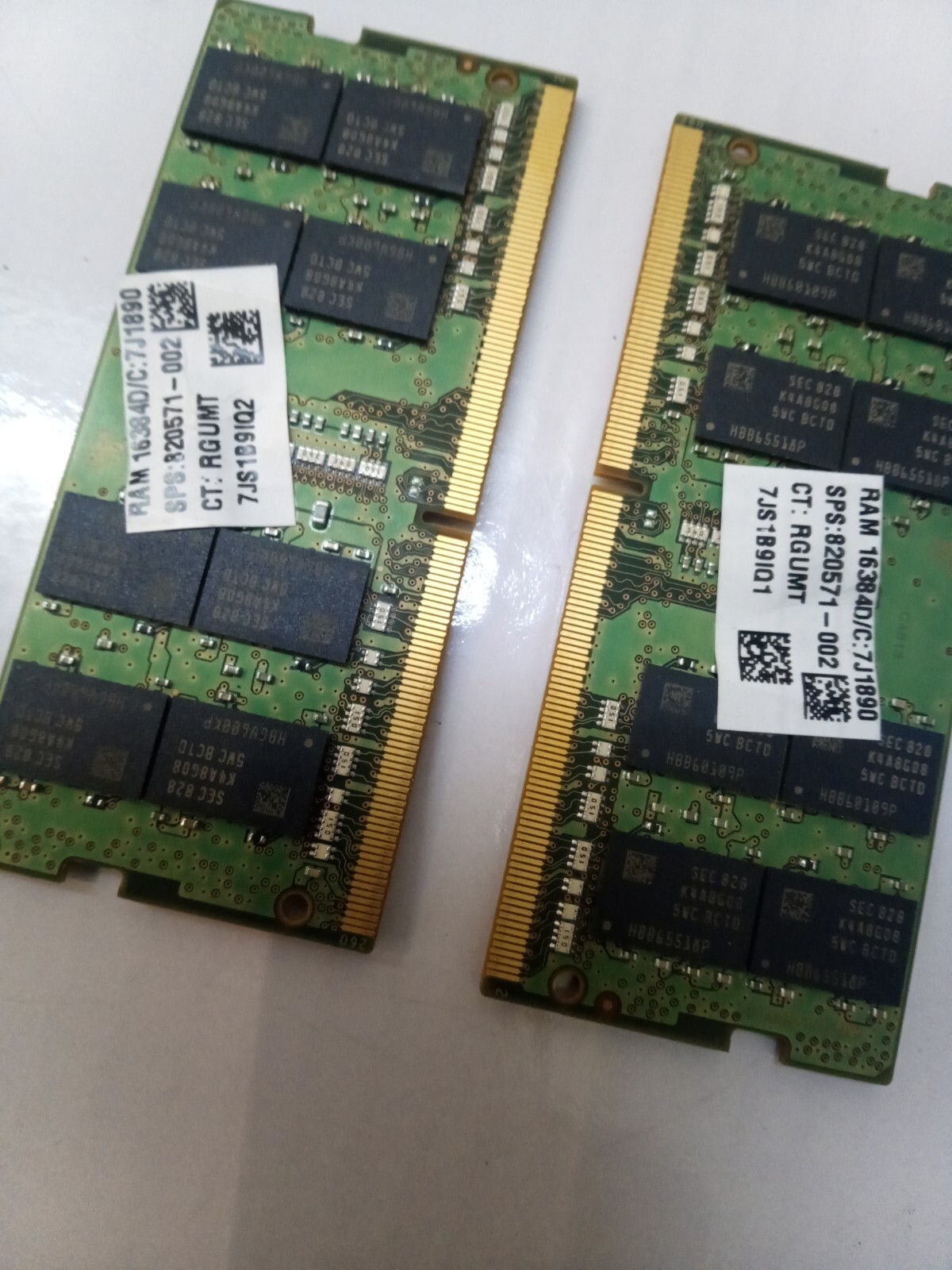 Samsung PC4-2666V-SE-1-11 32GB 2X16GB DDR4 M471A2K43CB1-CTD 260pin ...