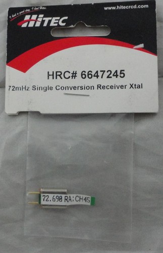 Hitec 72Mhz AM/FM Single Conversion Receiver Crystal CH45 72.690Mhz ...