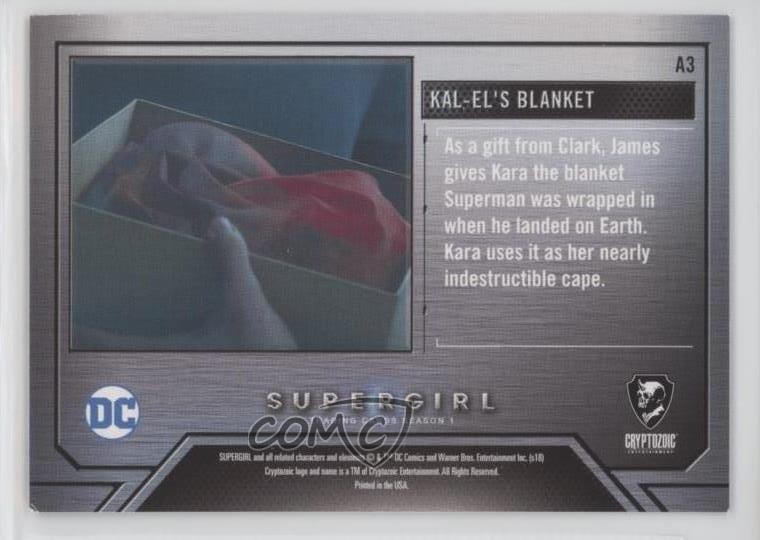 2018 Cryptozoic Supergirl Artifacts Kal-El's Blanket #A3 l0o | eBay